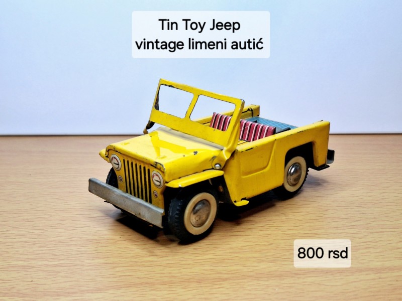 Tin Toy Jeep vintage limeni autić