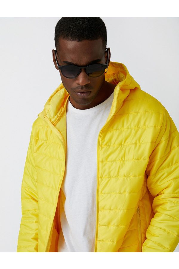 Koton Hooded Puffer Coat Pocket Detailed Waterproof