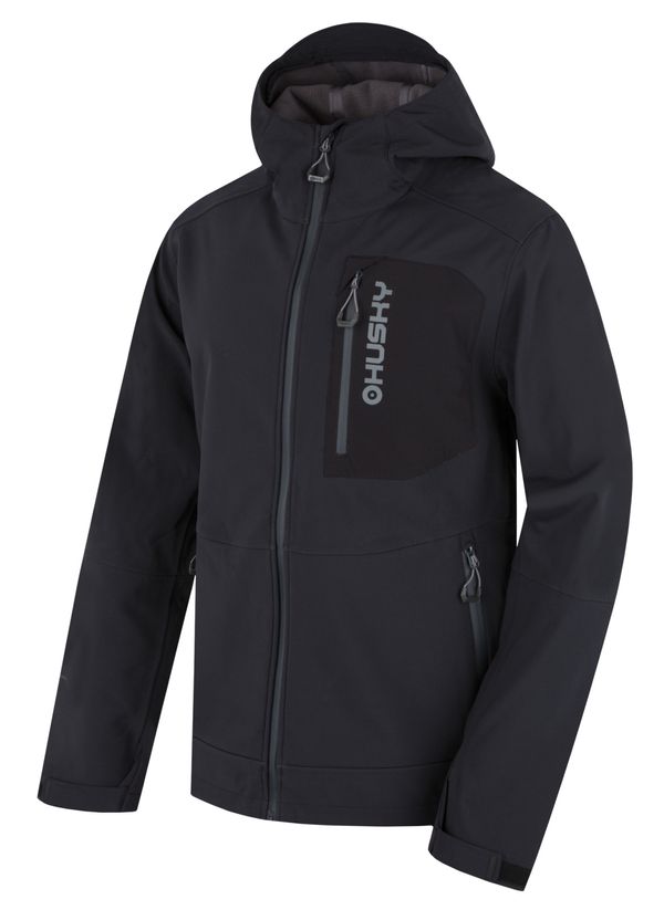 MEN'S SOFTSHELL JACKET HUSKY SAMAI M BLACK