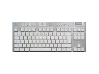 LOGITECH G915 TKL LIGHTSPEED Wireless Mechanical Gaming Keyboard - WHITE - US INT'L - TACTILE