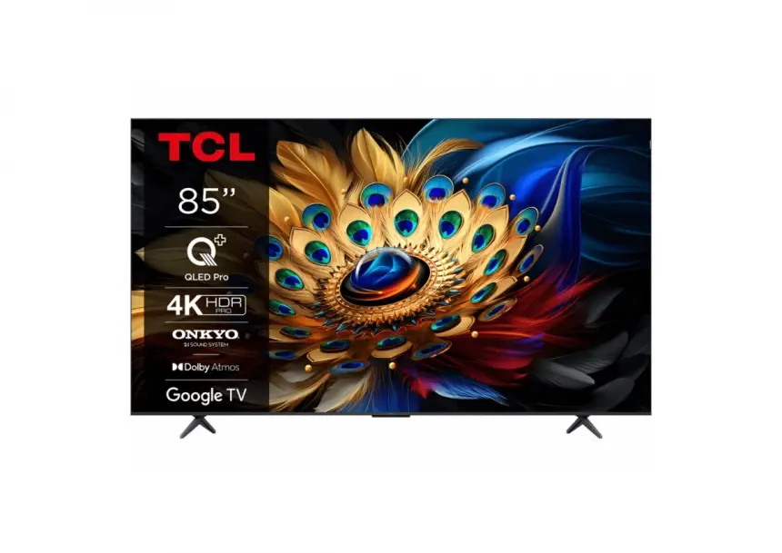 Televizor TCL 85C655/QLED/85"/4K UHD/60Hz/Google TV/crna