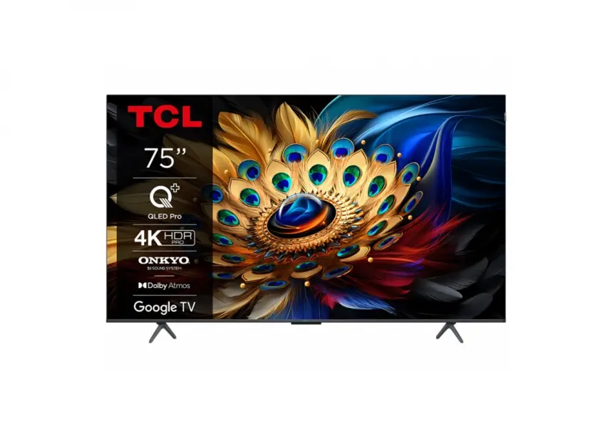 Televizor TCL75C655/QLED/75"/4K UHD/60Hz/Google TV/crna