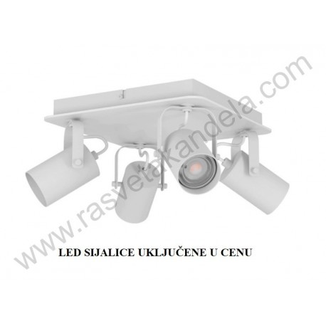 Spot lampa 4xGU10 HUESCA-4 bela