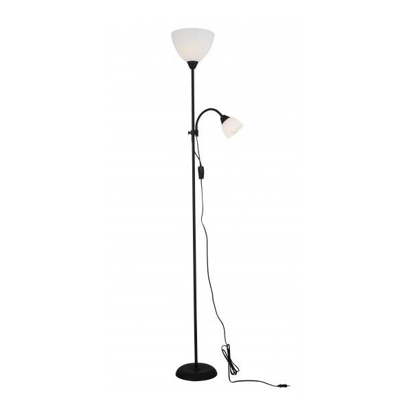 Podna lampa 1xE27+1xE14 M65-MS-C crna