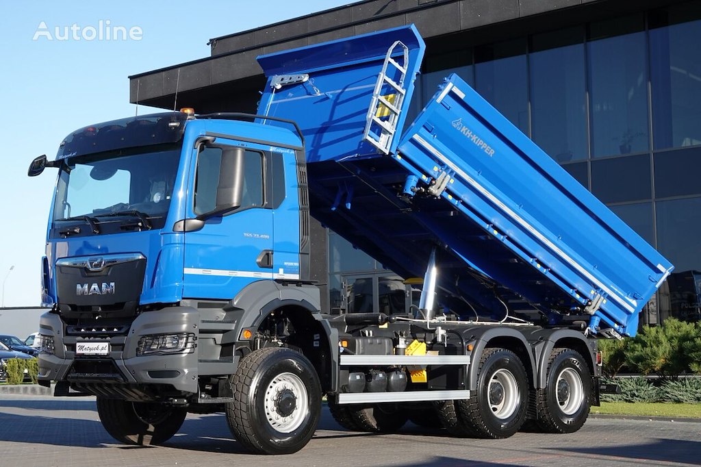 MAN TGS 33.480 / 6x6 / BORDMATIC / HYDROBURTA / 3 STRONNY KH-KIPPER kiper