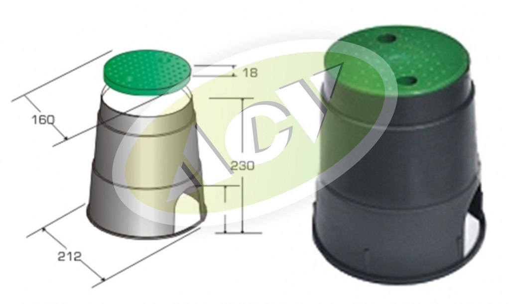 PLASTIČNI SAHT 6" O MINI 236X210 MM