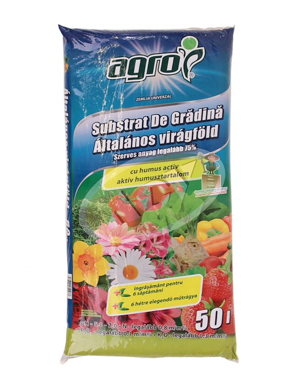 ZEMLJA ZA CVECE UNIVERZAL 50L AGRO