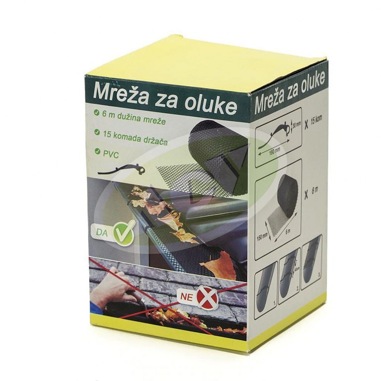 MREZA PVC ZA OLUKE 16X600CM