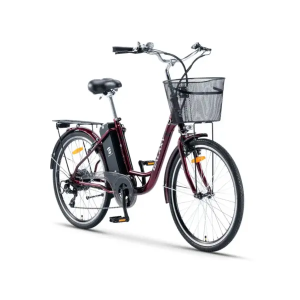 GALAXY Električni bicikl 26″ BARCELONA 250W 36V/10.4AH bordo