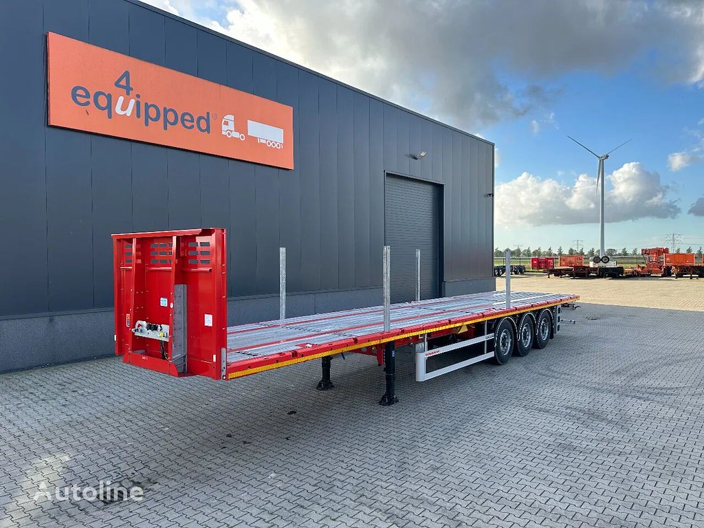 Nova Kässbohrer NEU Heavy-Duty Platform, Heckbündig, Twistlocks (1x 40FT / 2x 20 poluprikolica platforma