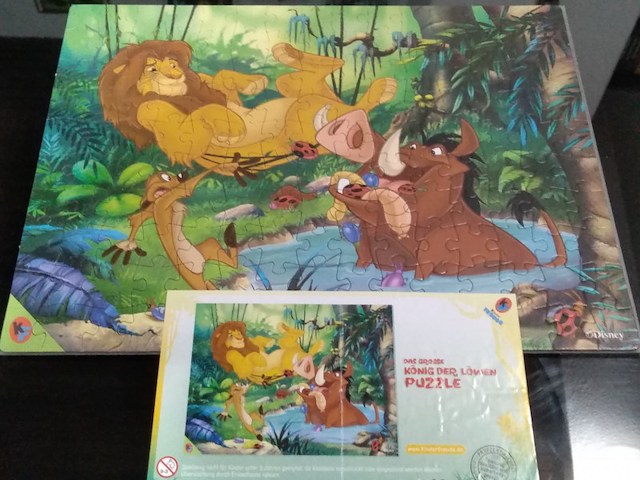 maxi kinder puzzla lion king