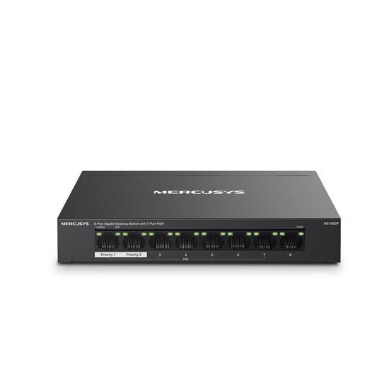 Mercusys MS108GP v1.0, 8-Port Gigabit Desktop Switch with 7-Port PoE+