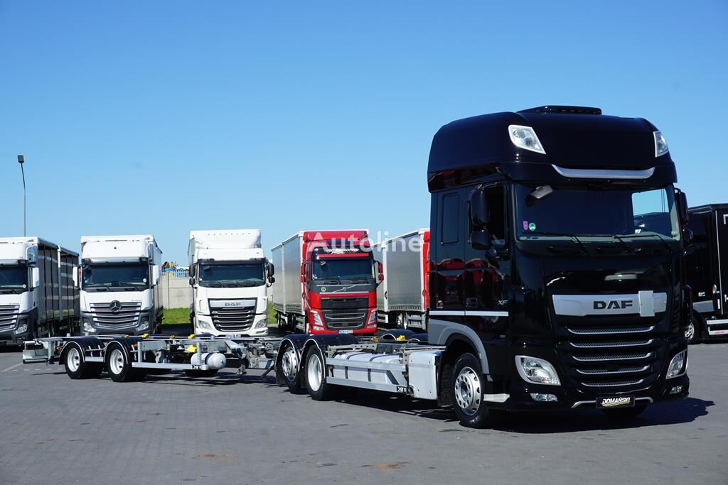 DAF XF 480 / ACC / EURO 6 / SSC / ZESTAW MEGA BDF / , 7,82 M kamion šasija + prikolica šasije