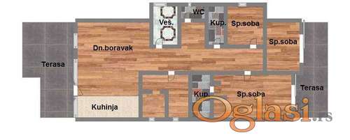 Porodičan stan PDV 134m2