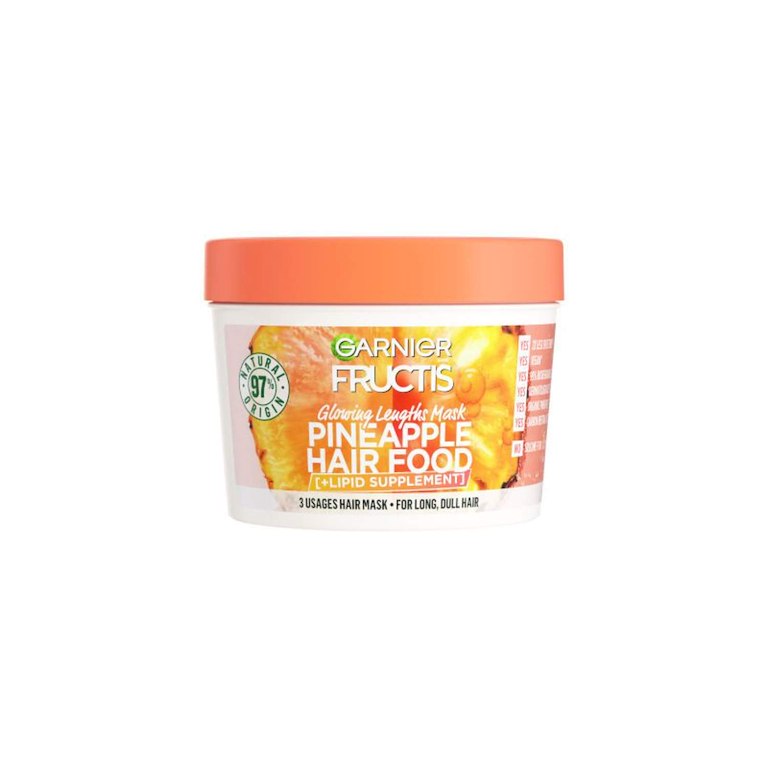 Fructis maska za kosu fru h food pineapple 390ml garnier fructis