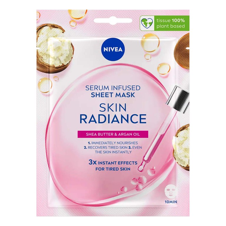 Nivea maska za lice sheet skin radiance 1/1 nivea