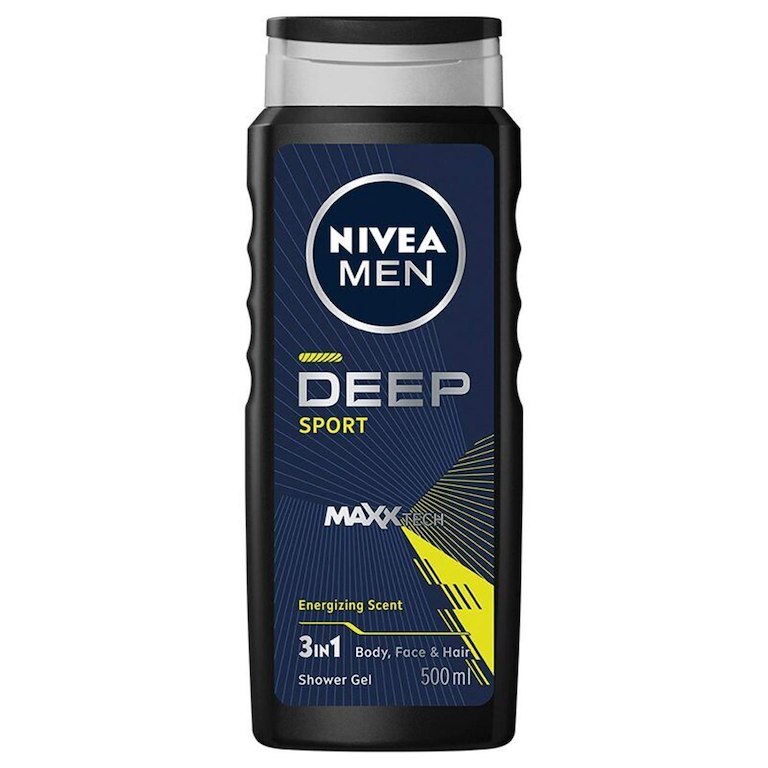 Nivea gel tuš men deep sport 500ml nivea