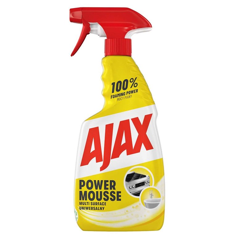 Ajax sred power mousse multi purpose 500ml ajax