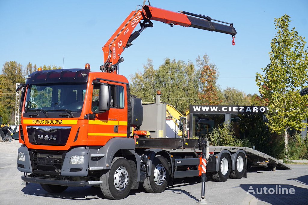 MAN TGS 35.360 E6 8×2 / Tow Truck / HDS FASSI F235 šlep auto