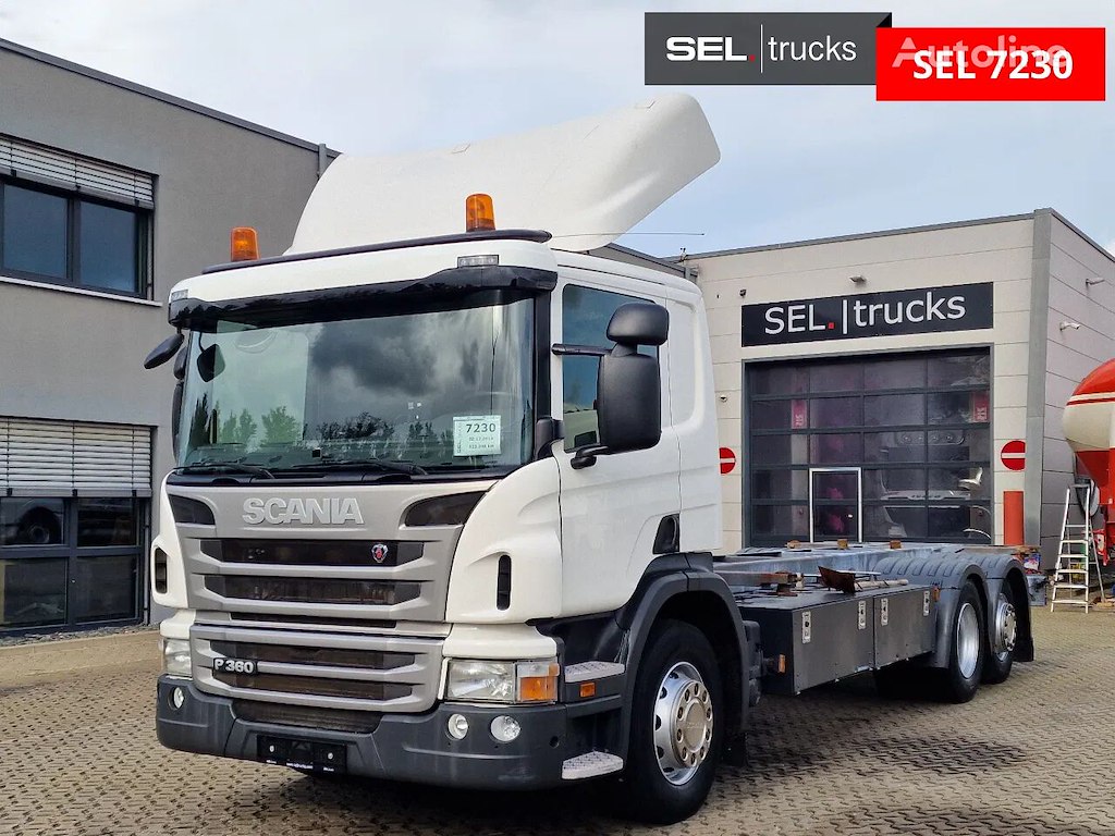 Scania P360 LB6X2*4HNB Lenkachse / Liftachse vozilo za prevoz kontejnera