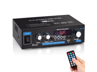 AK 35 radio pojačalo 60 w prave snage 30w x 2 ,radi na 220 v i na 12 v