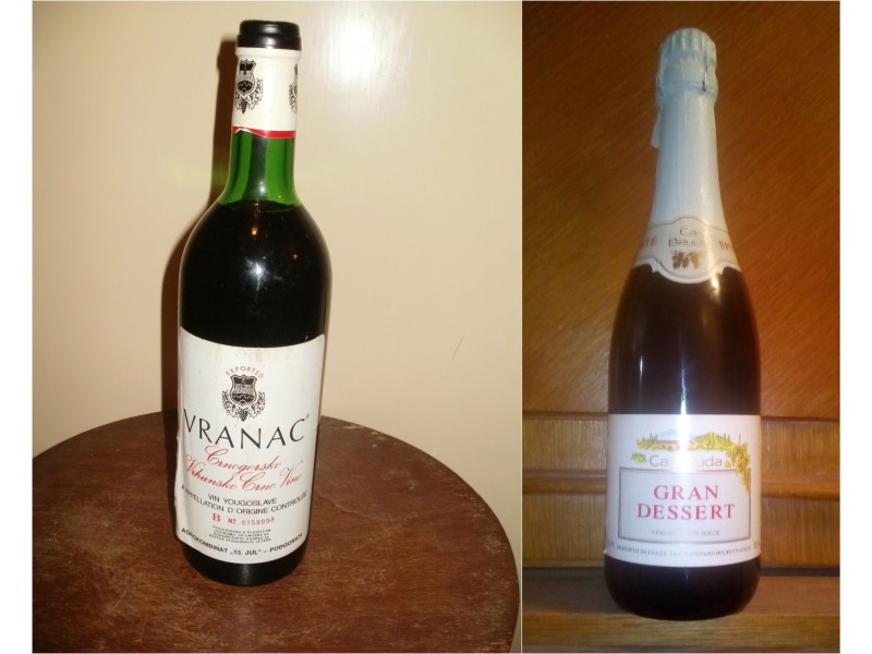 Vranac i Gran Dessert - dve boce vina *** 99din ***