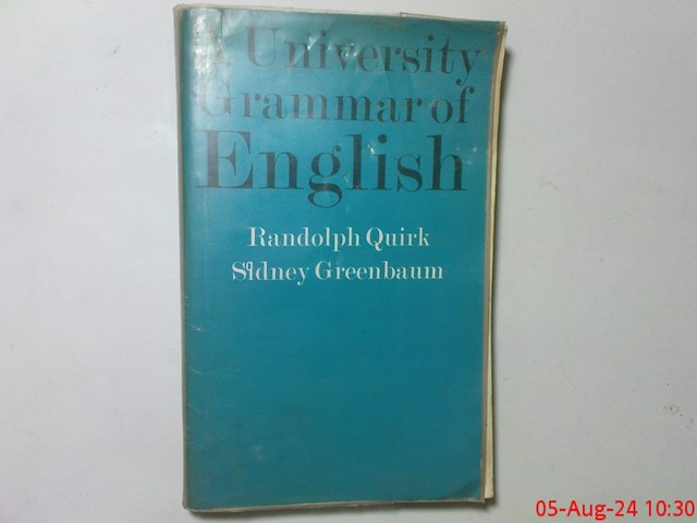 A UNIVERSITY GRAMMAR ENGLICH