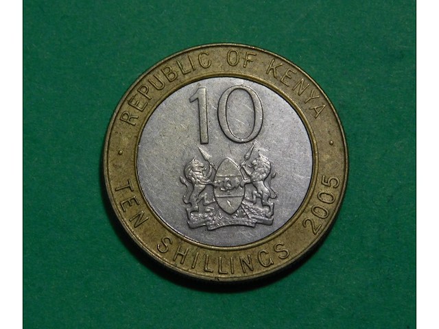 Kenija - 10 shillings 2005