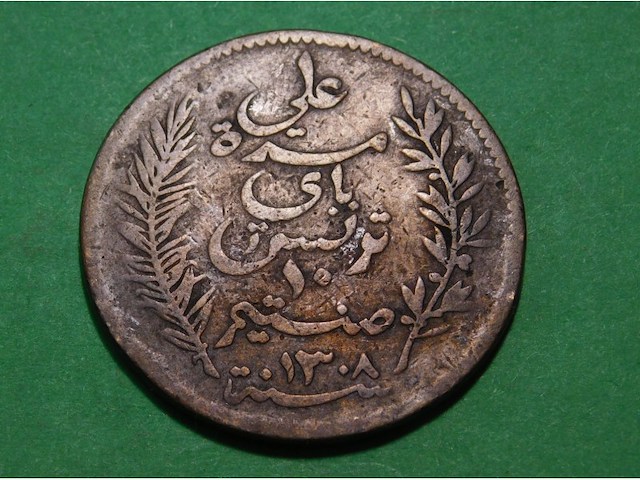 Tunis - 10 centimes 1891 (1308ah)