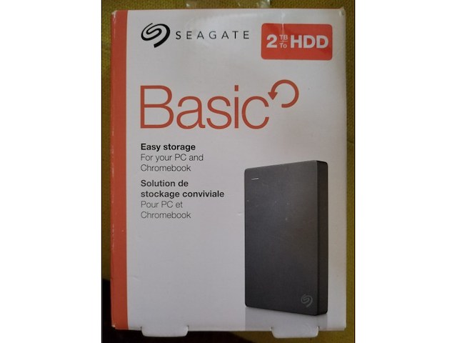 Seagate 2TB Basic Eksterni HDD/hard disk