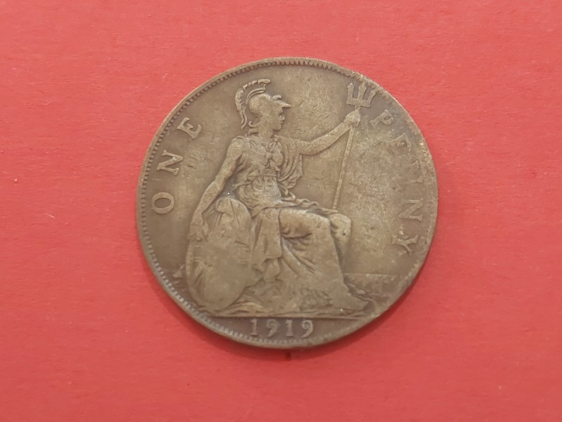 Britanija - 1 penny 1919 god