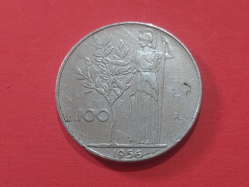 Italija - 100 lira 1956 god