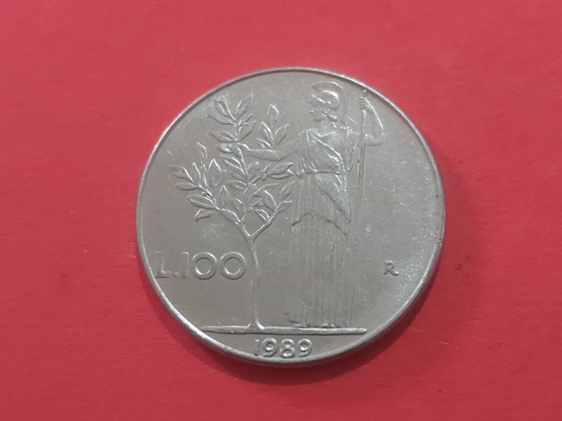 Italija - 100 lira 1989 god