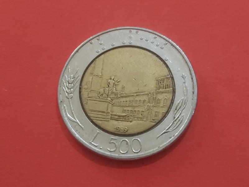 Italija - 500 lira 1989 god