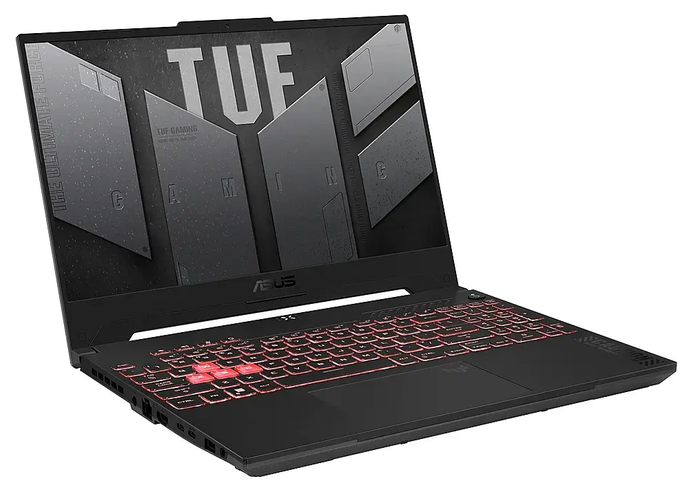 ASUS - TUF A15 15" 144Hz Gaming Laptop FHD - AMD Ryzen 7 7735HS with 16GB Memory - NVIDIA GeForce RTX 4060 - 1TB SSD - Mecha Gray