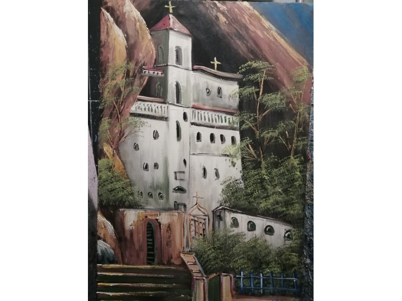 manastir ostrog 70x50cm ulje na platnu