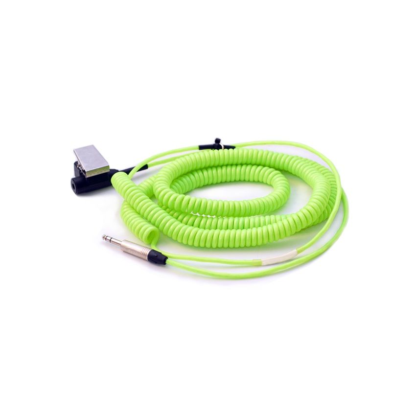 Lead - Ext. Coiled Cable 3-12m with U94A/U PTT soc. - Yellow