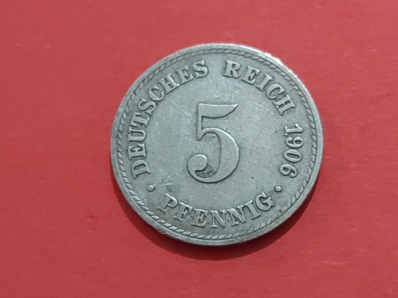 Nemačka - 5 reishpfennig 1906 god