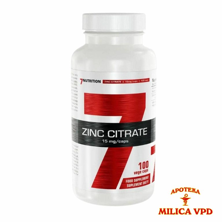 7Nutrition Zinc Citrate 100 kapsula