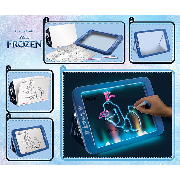 Magična tabla FROZEN sa led svetlima Lisciani 63178