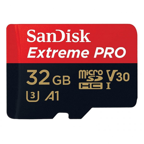 SanDisk SDHC 32GB Micro Extreme Pro 100MBS C10 V30 U3+Adapter