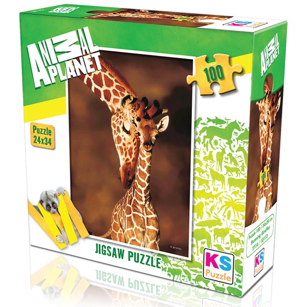 OP KS Puzzle 100 delova Animal Planet žirafa 1032543