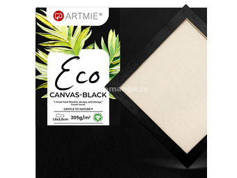 Crno ECO Artist Canvas on Frame | Razne veličine | Various Sizes