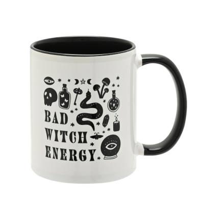 Šolja - Horror, Bad Witch Energy, black handled