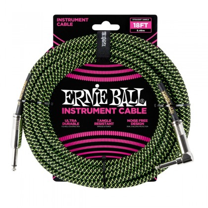 Music box
Ernie Ball 6082 18' Braided Straight/Angle Instrument Cable