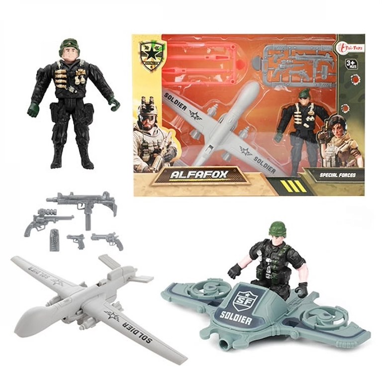 ALFAFOX VOJNI SET FIGURA+DRON