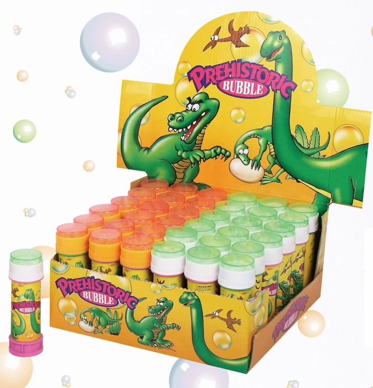 BUBBLES DINOSAURUS COLORFUL CENA ZA 1 KOM