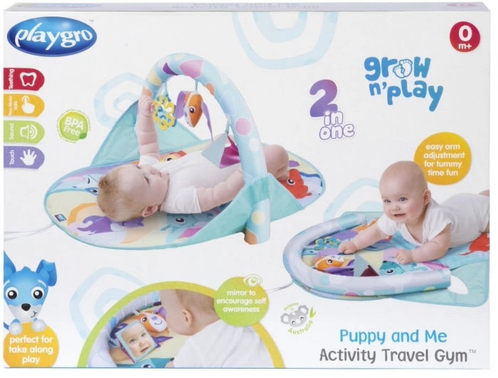 PLAYGRO GROW N PLAY PUPPY AND ME ACTIVITY TRAVEL GIMNASTIKA