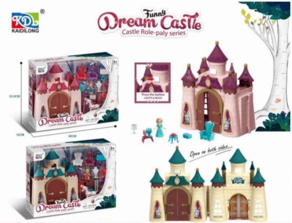 SET ZAMAK DREAM CASTLE 2ASS CENA ZA 1 KOM