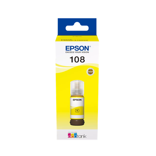 Epson C13T09C44A 108 EcoTank Yellow ink bottle